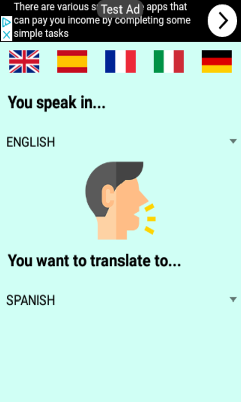 Voice Translator! use your VOICE to TRANSLATE to Spanish, French ...