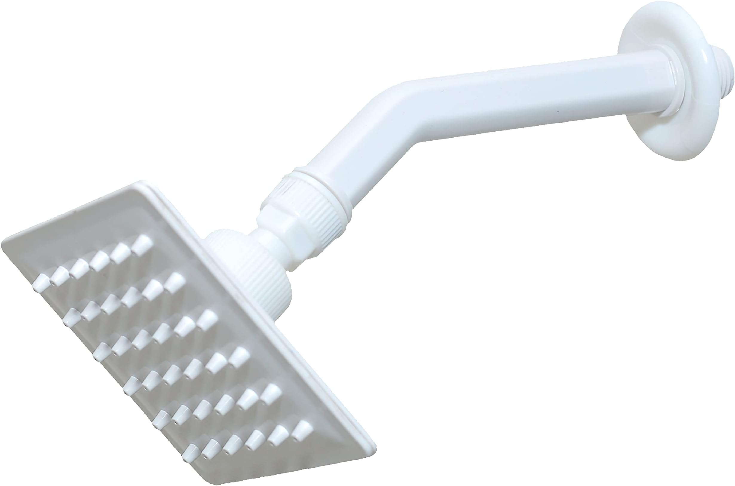 SanituF TESLA (BL) OVER HEAD SHOWER (6 inches) Ultra Slim with Arm ...