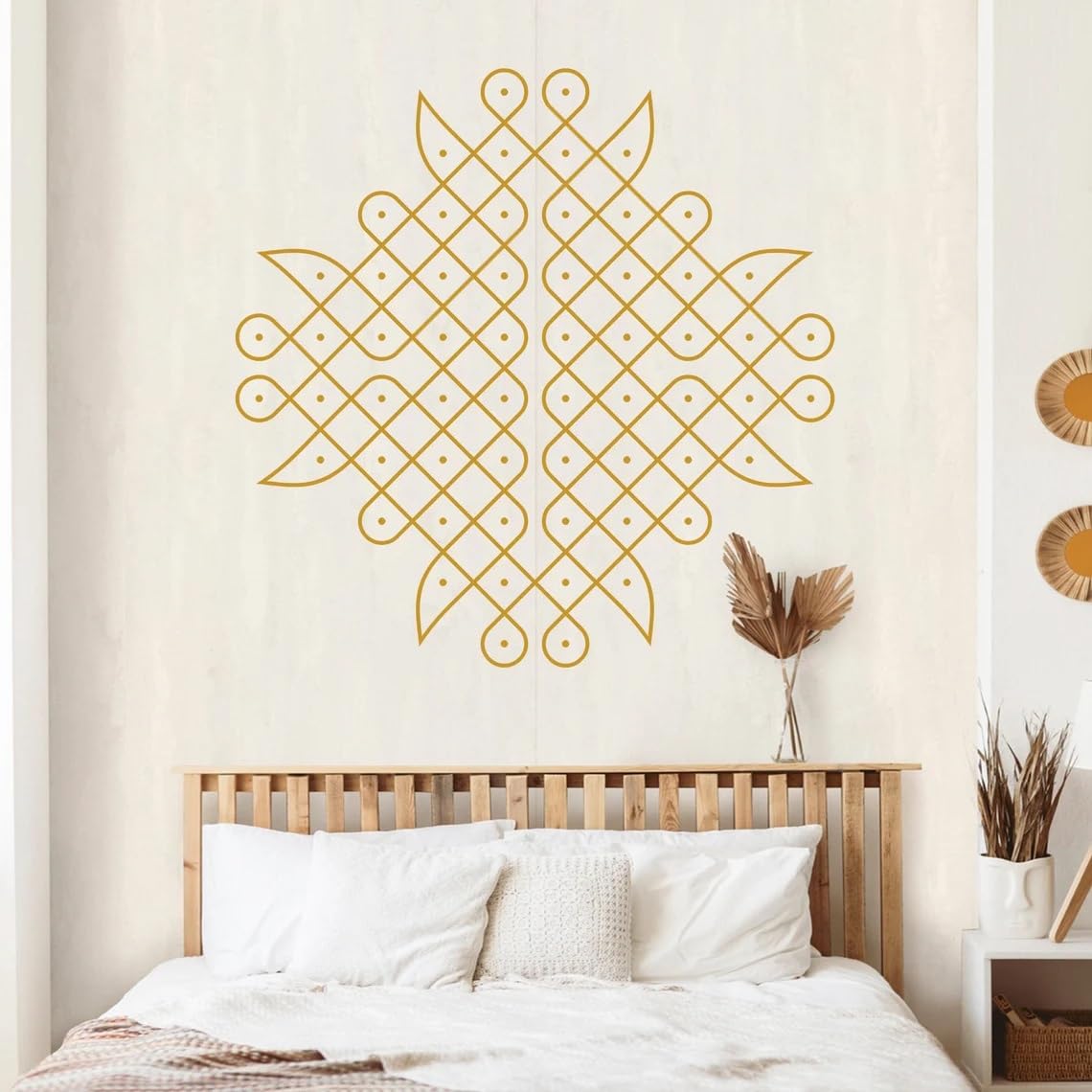 Inkfence 52 cm Kolam Wall Sticker Wall Decor for Home Self Adhesive Sticker (Pack of 1) : Amazon ...