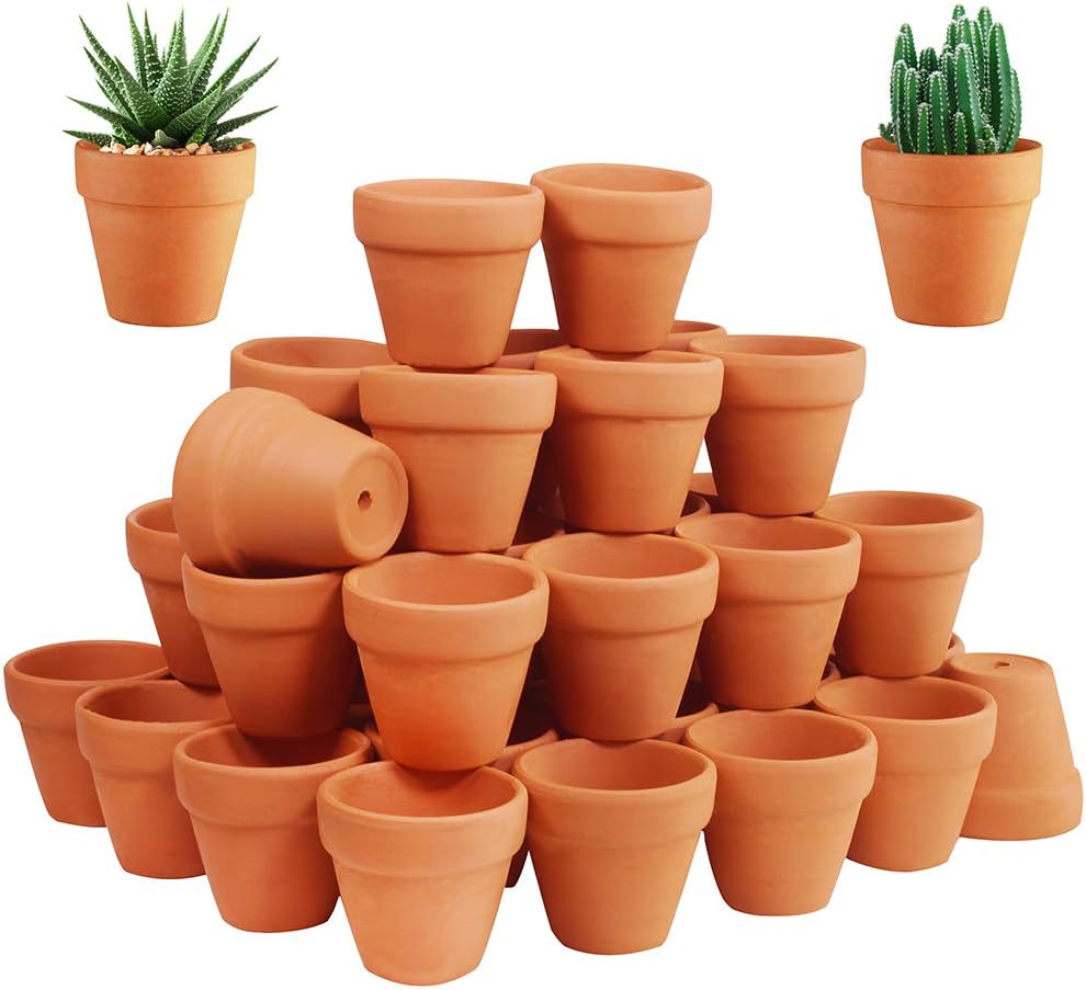 Amazon.com: 72 Pcs Small Mini Clay Pots - 2'' Terracotta Pot Ceramic ...