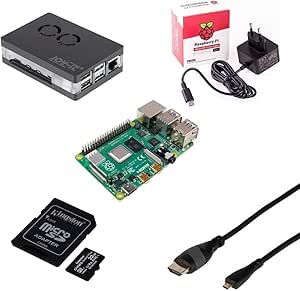 Raspberry Pi 4 8GB/Housing/Power Supply/32GB SD Card/HDMI Cable ...