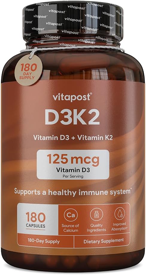 Amazon.com: VitaPost D3K2 | D3 K2 Combines Vitamin K and Vitamin D with ...