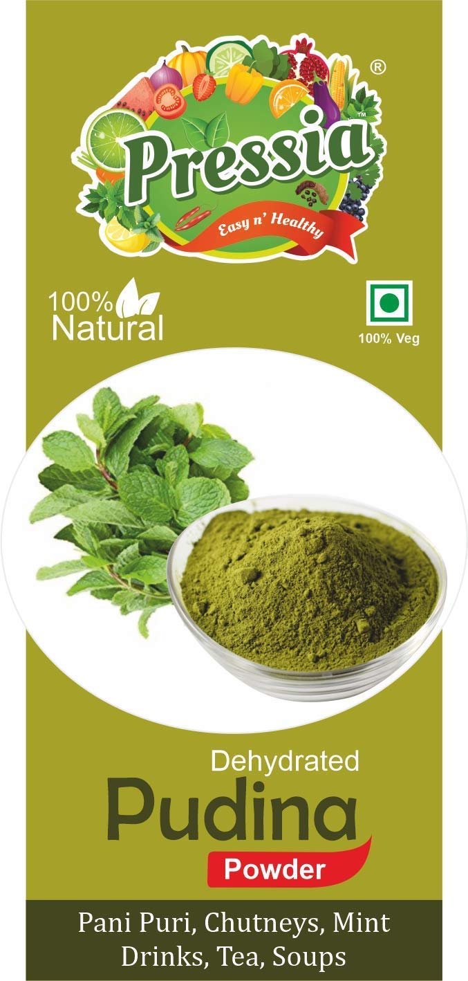 Pressia Dehydrated Pudina Powder 100 Gram Pack : Amazon.in: Grocery ...