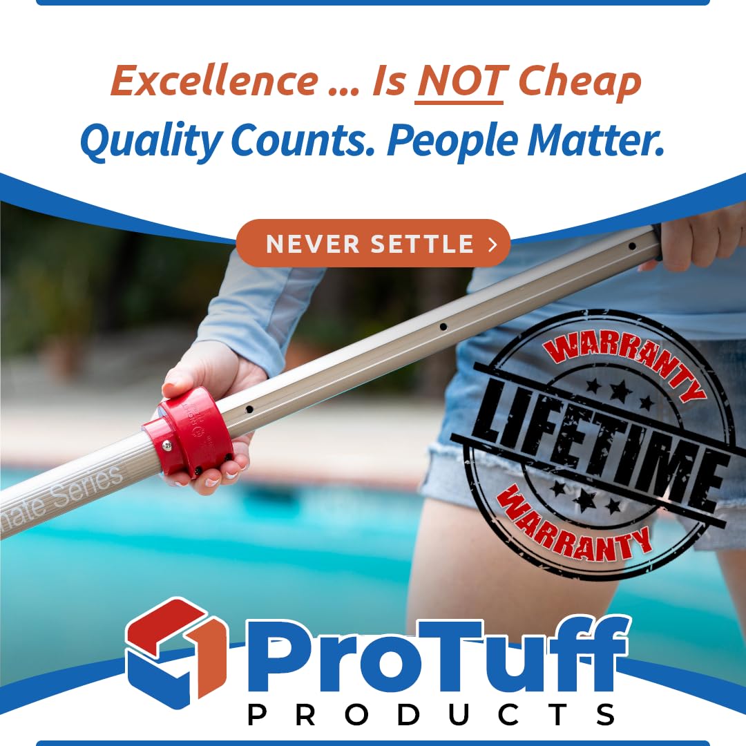 ProTuff Products Pool Pole, Telescopic 16ft - Lifetime, No Cost ...