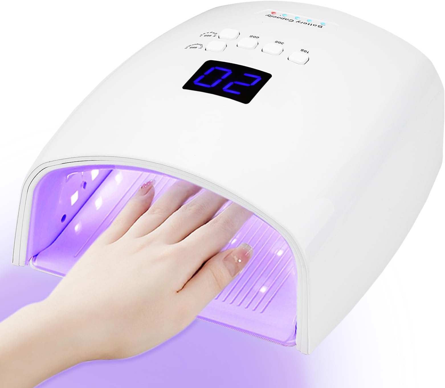 Amazon.com: 66W UV LED Nail Lamp, Professional Rechargeable Cordless UV ...
