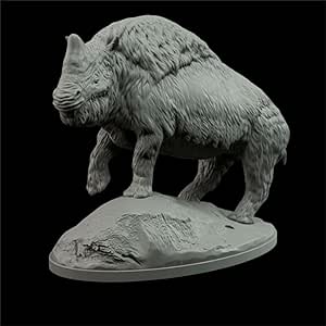 Amazon.co.jp: BACALYSO | 1/35 Scale Elasmoterium Figure, 3.9 inches (10 ...