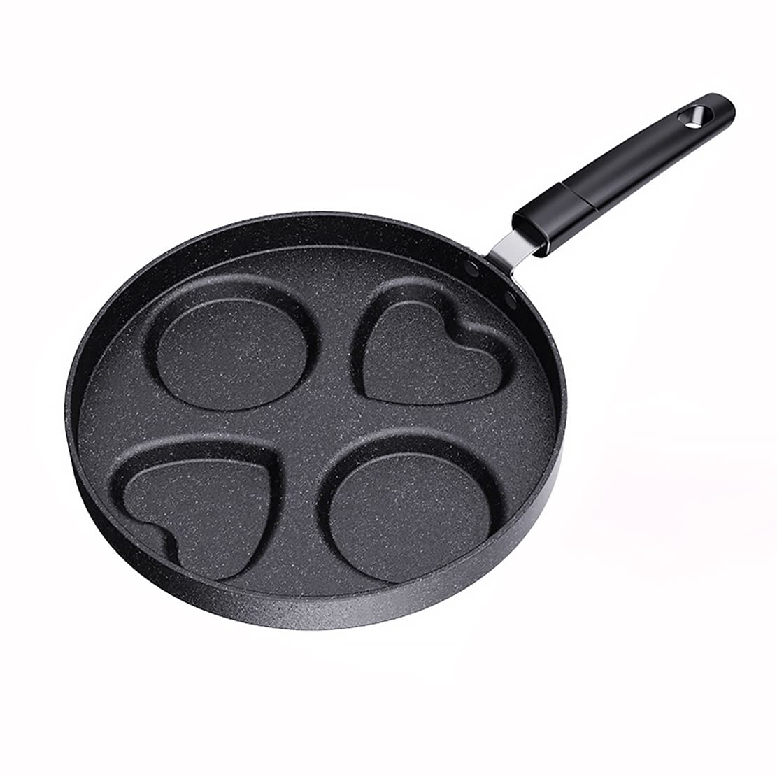QNCIGER 9.7 "4-Hole Frying Pan Nonstick, Heart-Shaped Pancake Pan ...