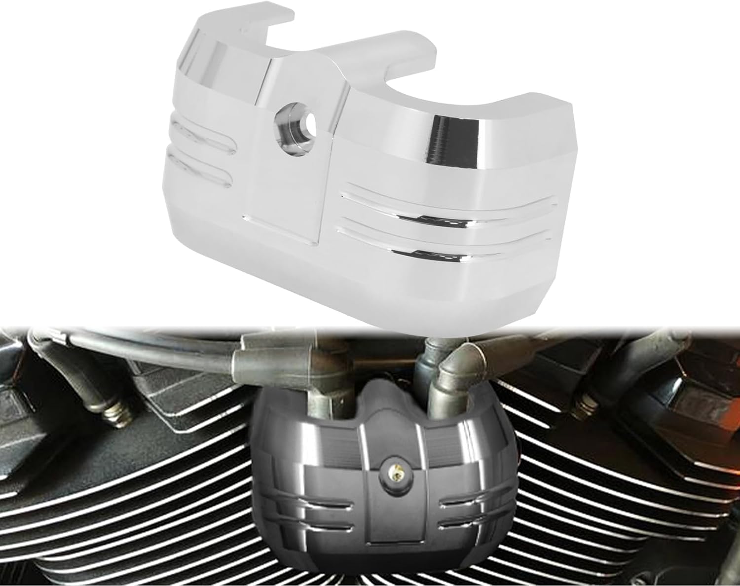 Amazon.com: HCmotorku Motorcycle Ignition Coil Cover Fit for Harley ...