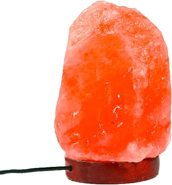 qbanziou 7-Color Himalayan Salt lamp，Wooden Base，Room Decor, Home Decor ...