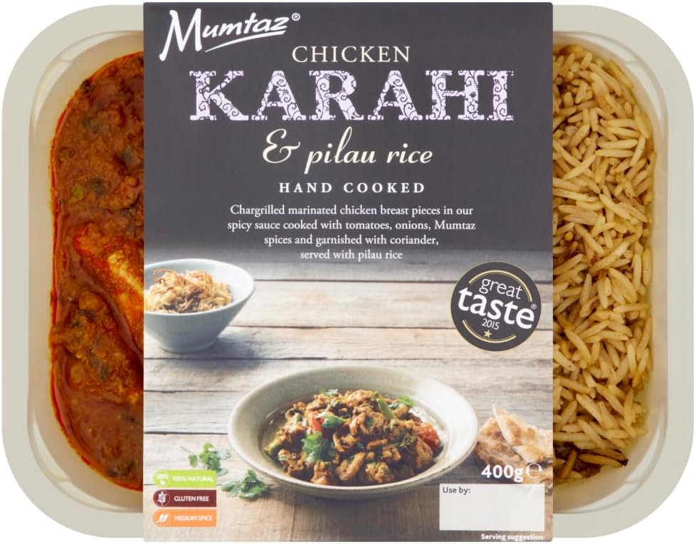 Mumtaz Chicken Karahi & Rice, 400 g : Amazon.co.uk: Grocery