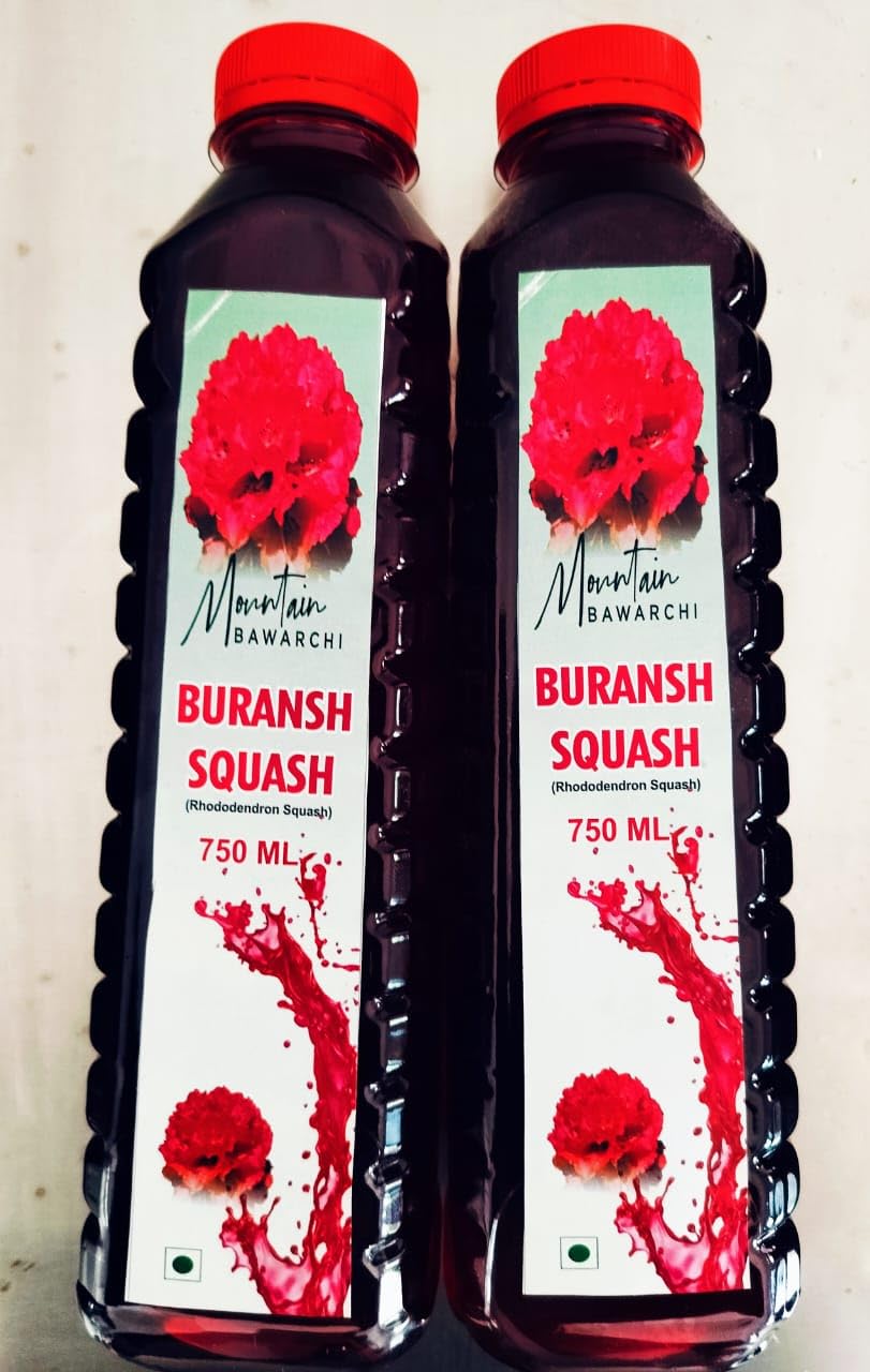 Mountain Bawarchi Buransh Squash Drink | Refreshing Rhododendron Juice ...