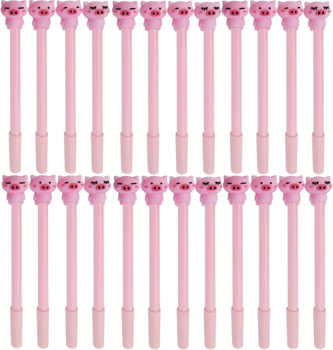 Amazon.com: 24 Pieces Cute Pig Writing Pen Pig Gel Ink Pen Pink Pig ...