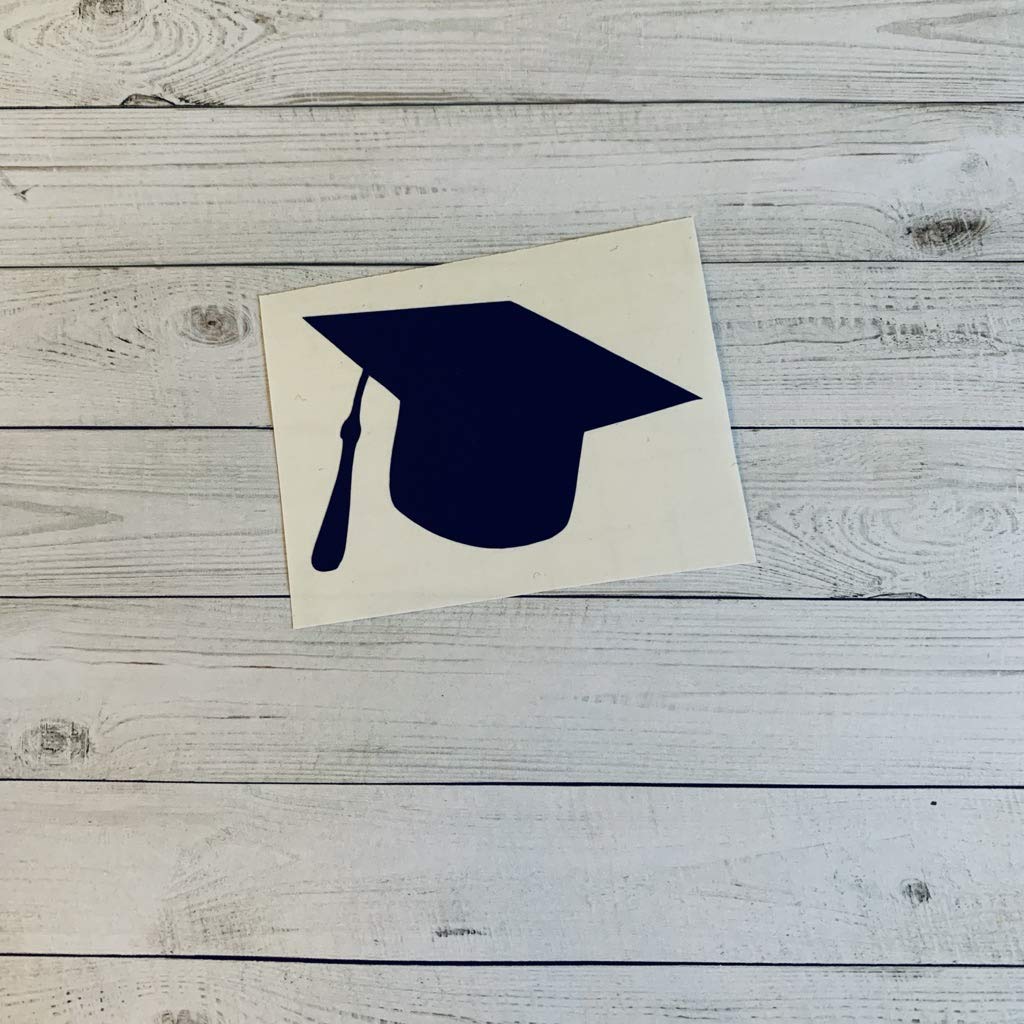 Amazon.com: Graduation Cap Decal | Graduation Cap Sticker | Hat Decal ...