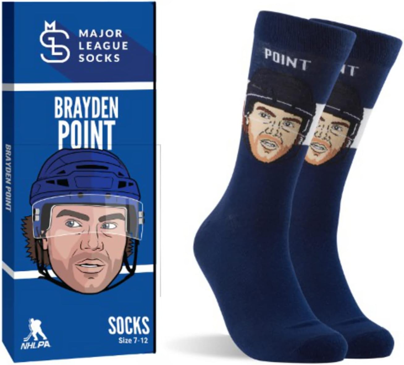Amazon.com: Major League Socks - Tampa Bay - Brayden Point Player Sock ...