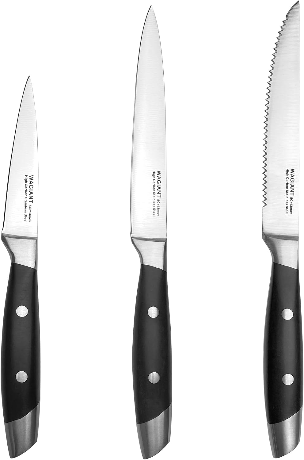 Amazon.com: WAGIANT 3-Piece Kitchen Knife Set,Fruit Knife Set,Precision ...