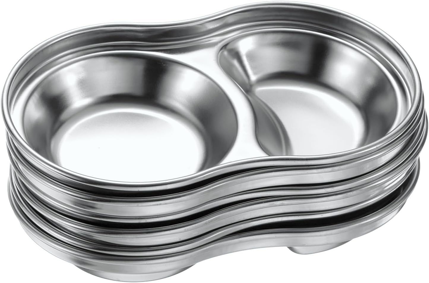 Amazon.com | uxcell 6 Pack Stainless Steel Dish Dipping Bowls with 2 ...