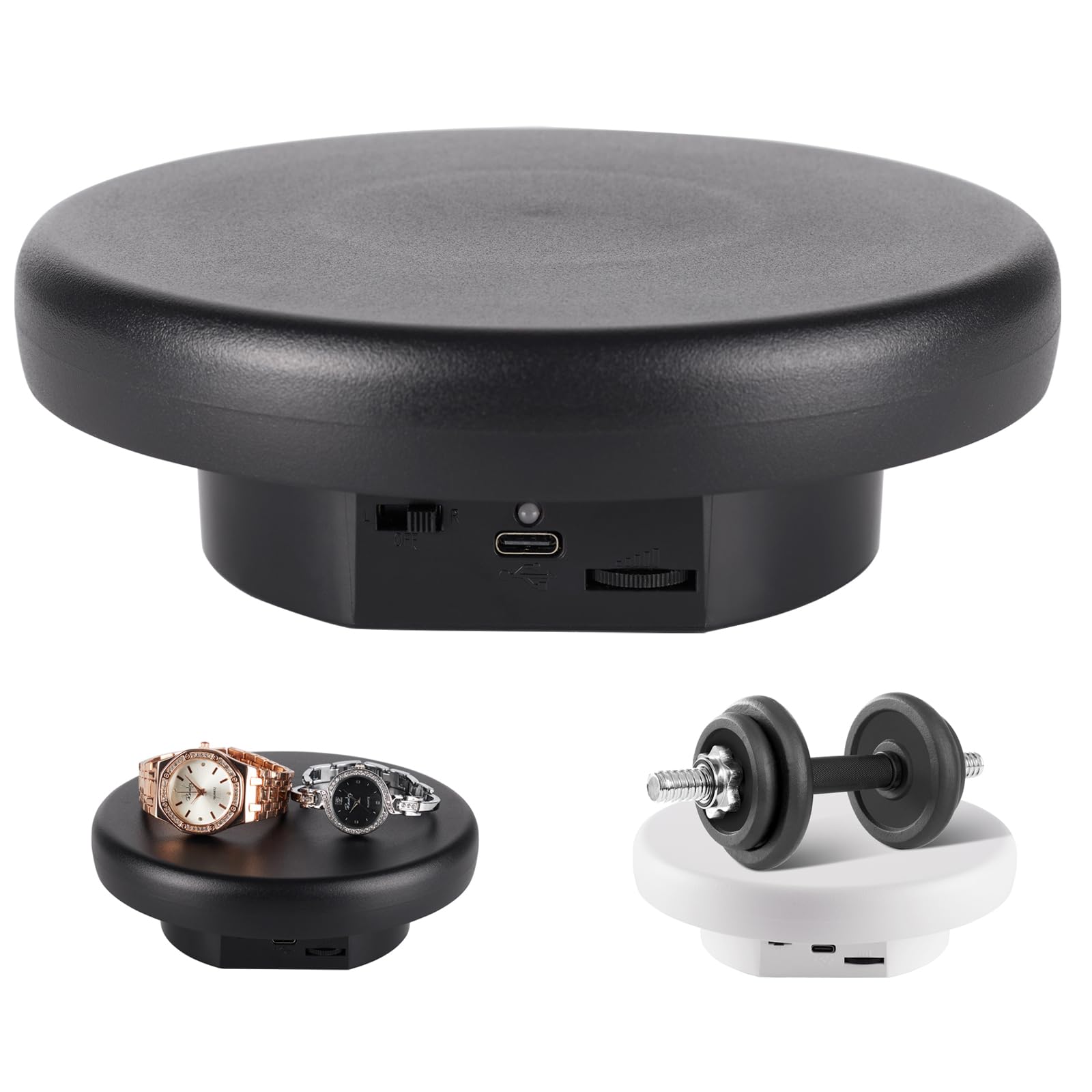Amazon.com: 360° Electric Rotating Platform with Type-C Cable, 6.3in ...
