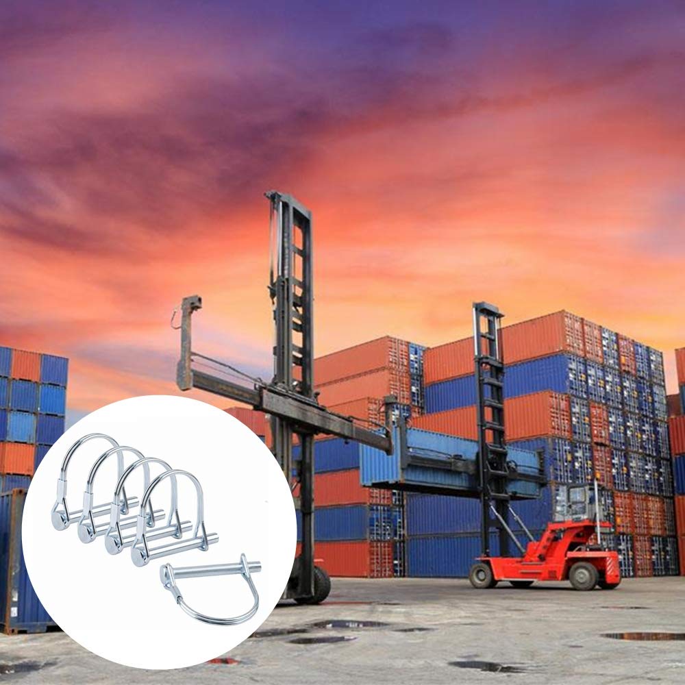 10pcs Wire Lock Pin 1/4" Heavy Duty Safety Coupler Shaft Locking Pin ...