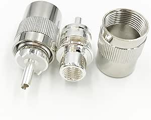 Amazon.co.jp: EKIYOU 同軸 コネクター 10個 UHF M型 オス 5D-FB PL259 5D-2V MP-5 無線 アンテナ : 産業・研究開発用品