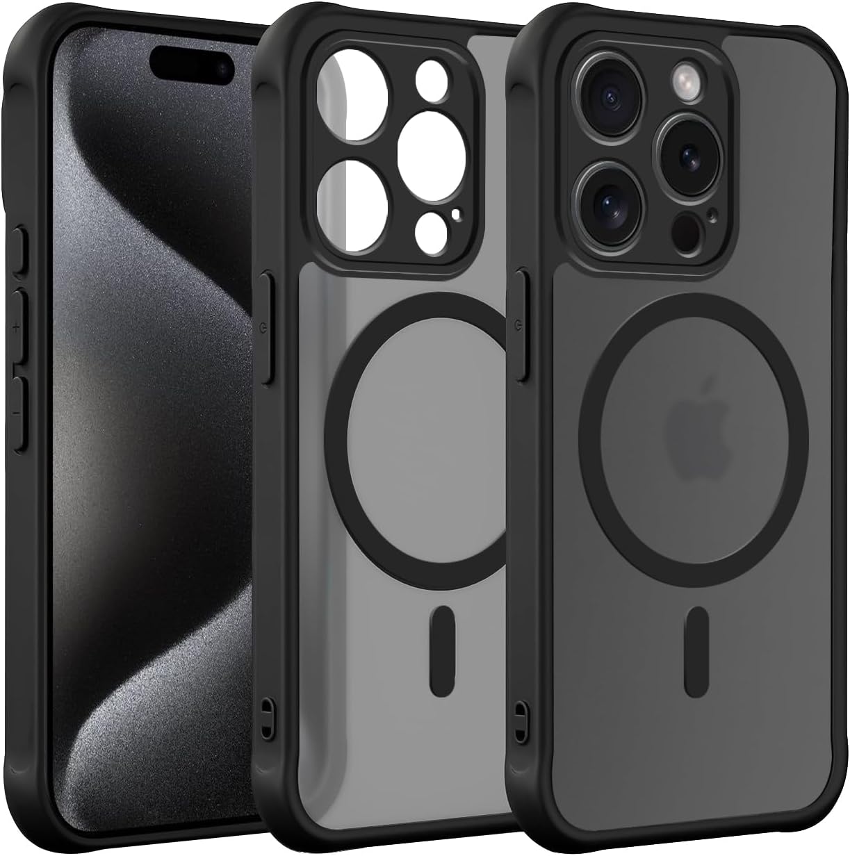 amazon basics Premium Frosted Mag-Safe Case | Sleek Translucent Matte ...