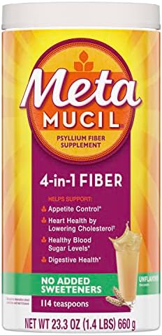 Amazon.com: Metamucil Fiber Thins, Psyllium Husk Fiber, 5g Fiber per ...