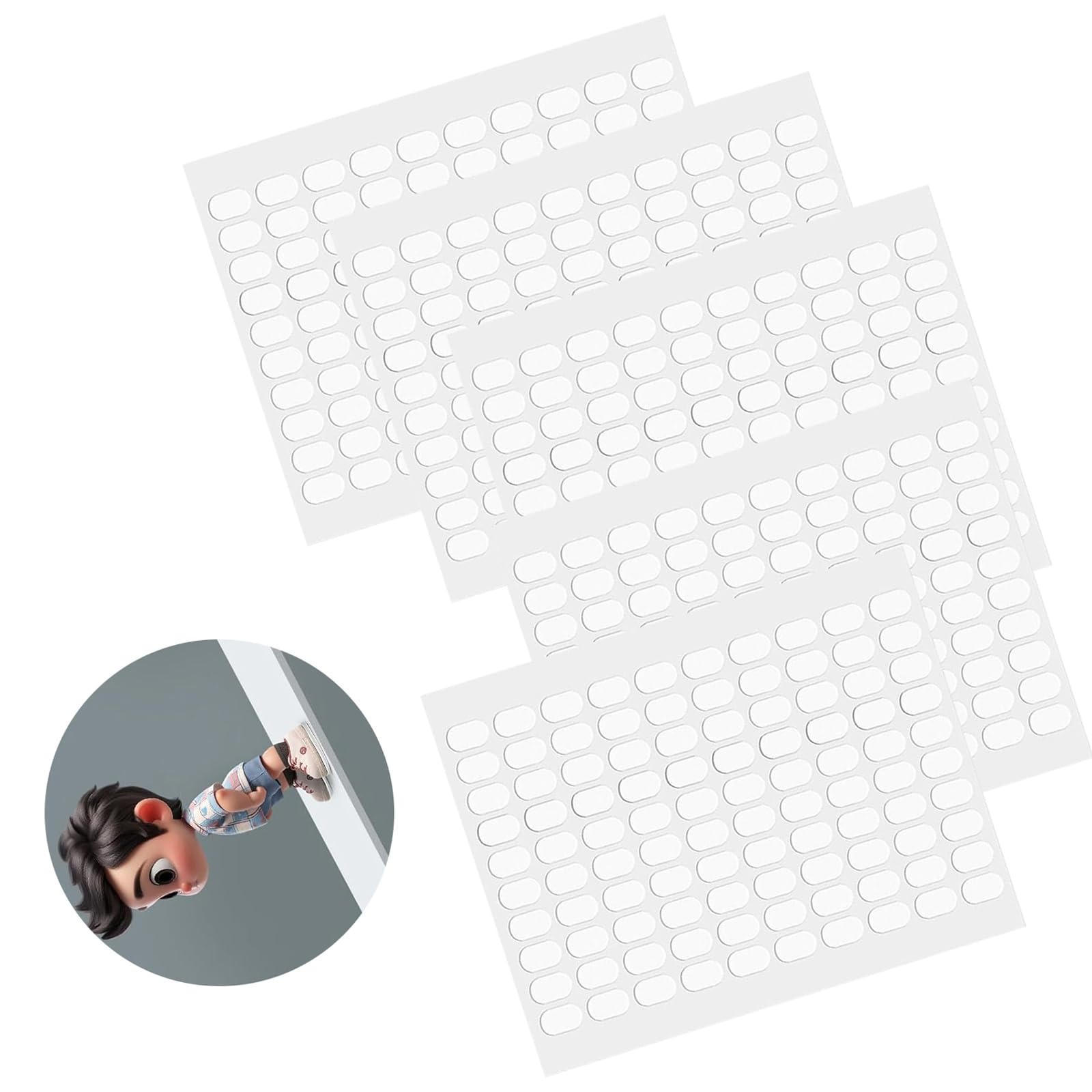 500Pcs Clear Double Sided Glue Dots, Sticky Gel Dots Tacky Putty Crafts ...