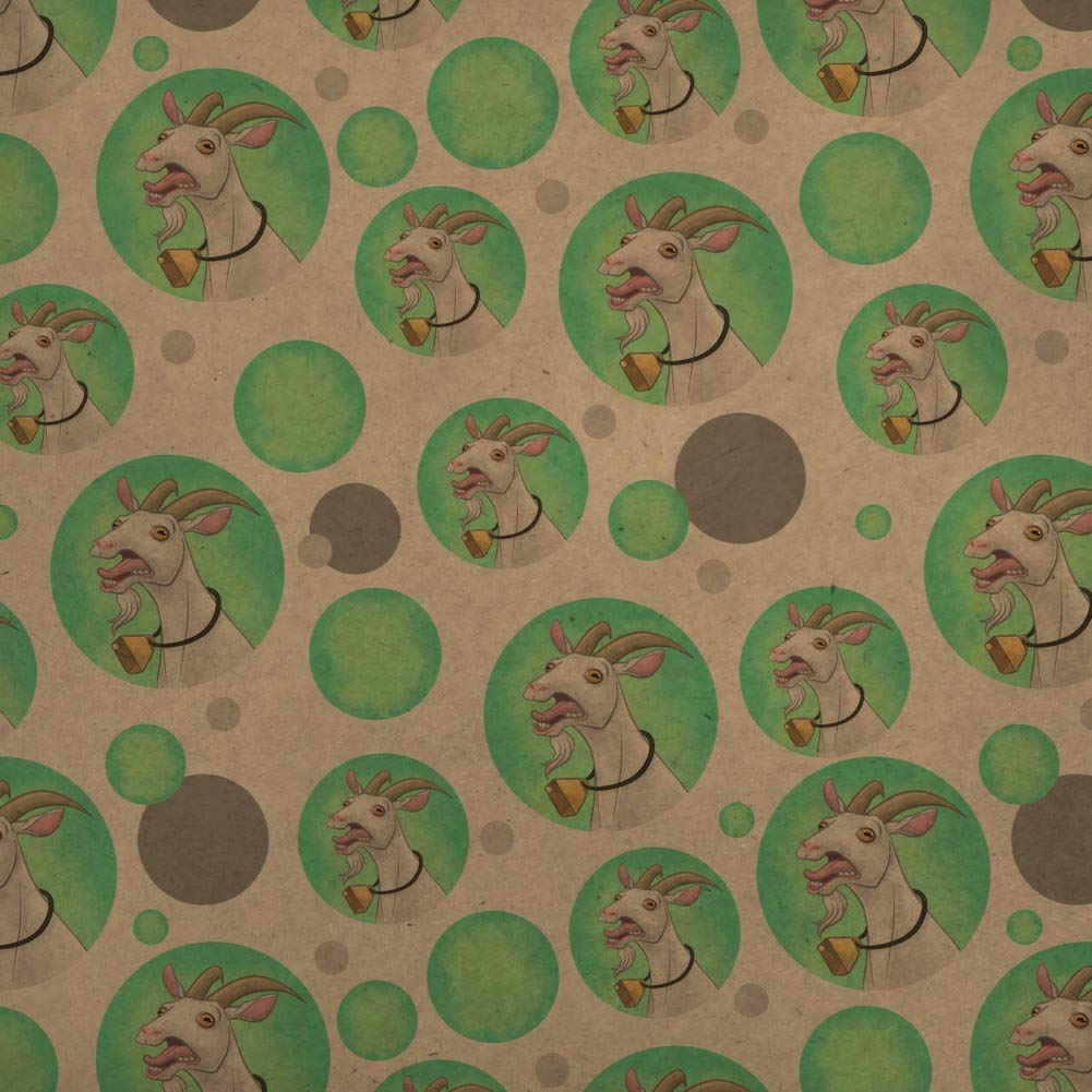 Amazon.com: GRAPHICS & MORE Screaming Goat Premium Kraft Gift Wrap ...