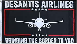 Amazon.com: DeSantis Airlines Bringing The Border To You Black Premium ...