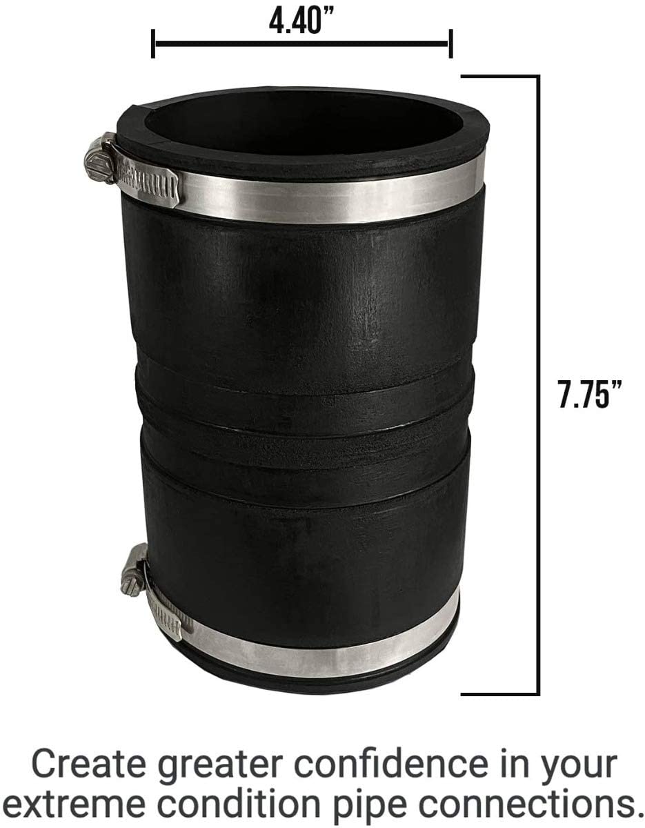 Snapklik.com : XL 1056-442 Flexible Pipe Coupling 4 CI/Plastic/Steel To ...