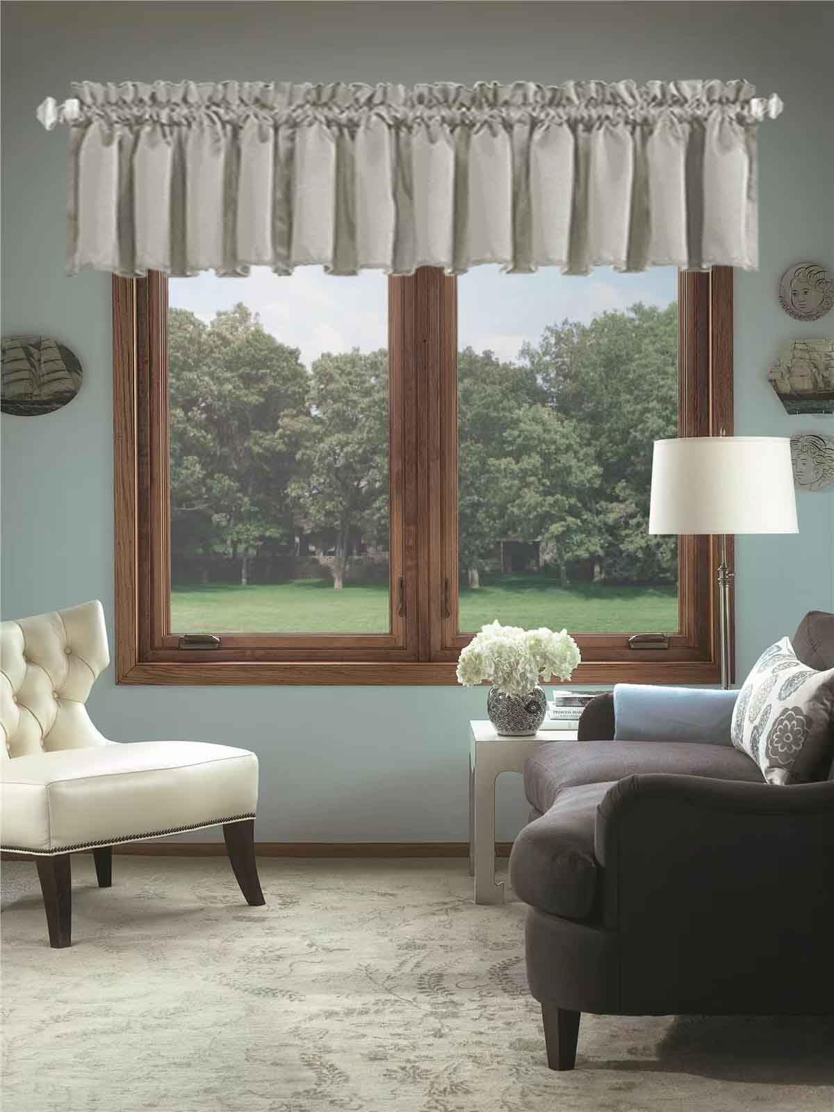Long Valances For Windows Amazon.com: NAPEARL Grey Valances For