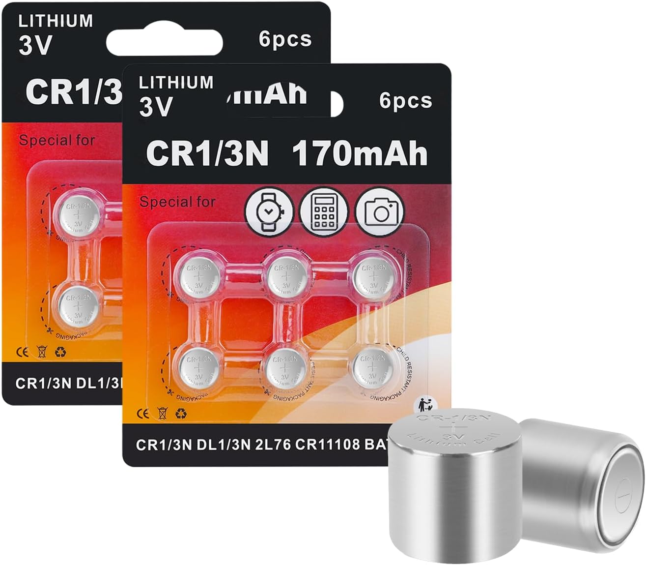 Amazon.com: JOXIYECLTL DL1/3N CR1/3N 2L76 5018LC 5008LC CR11108 K58L 3V ...