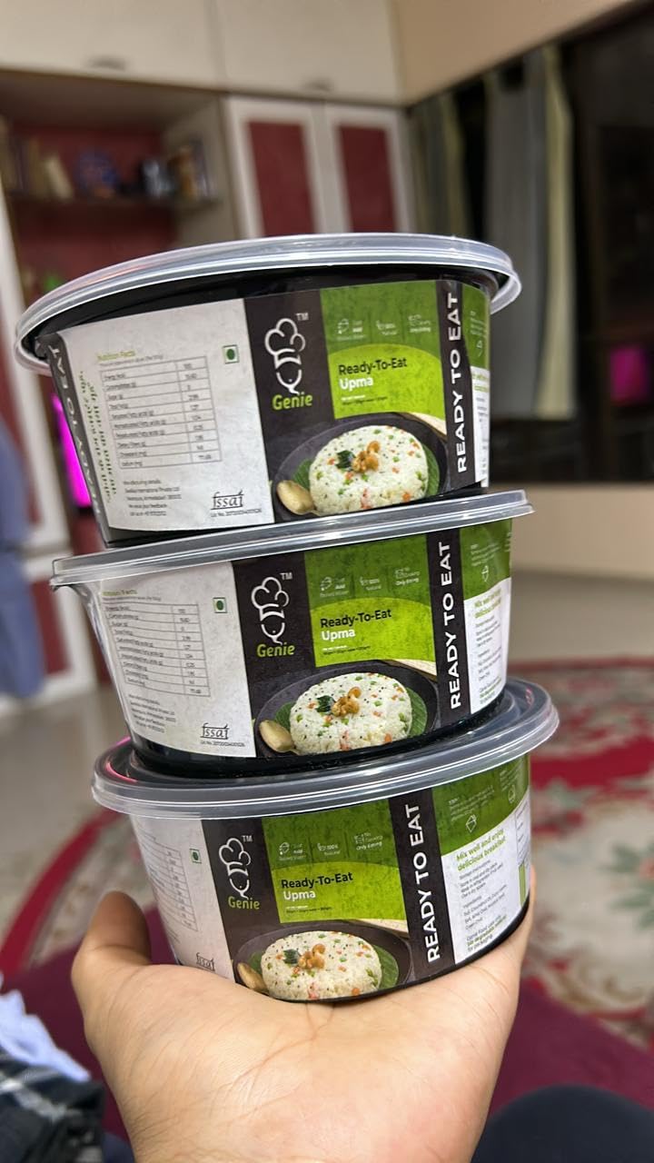 Genie food group Instant Ready To Eat Upma|5 Minute Healthy Breakfast ...