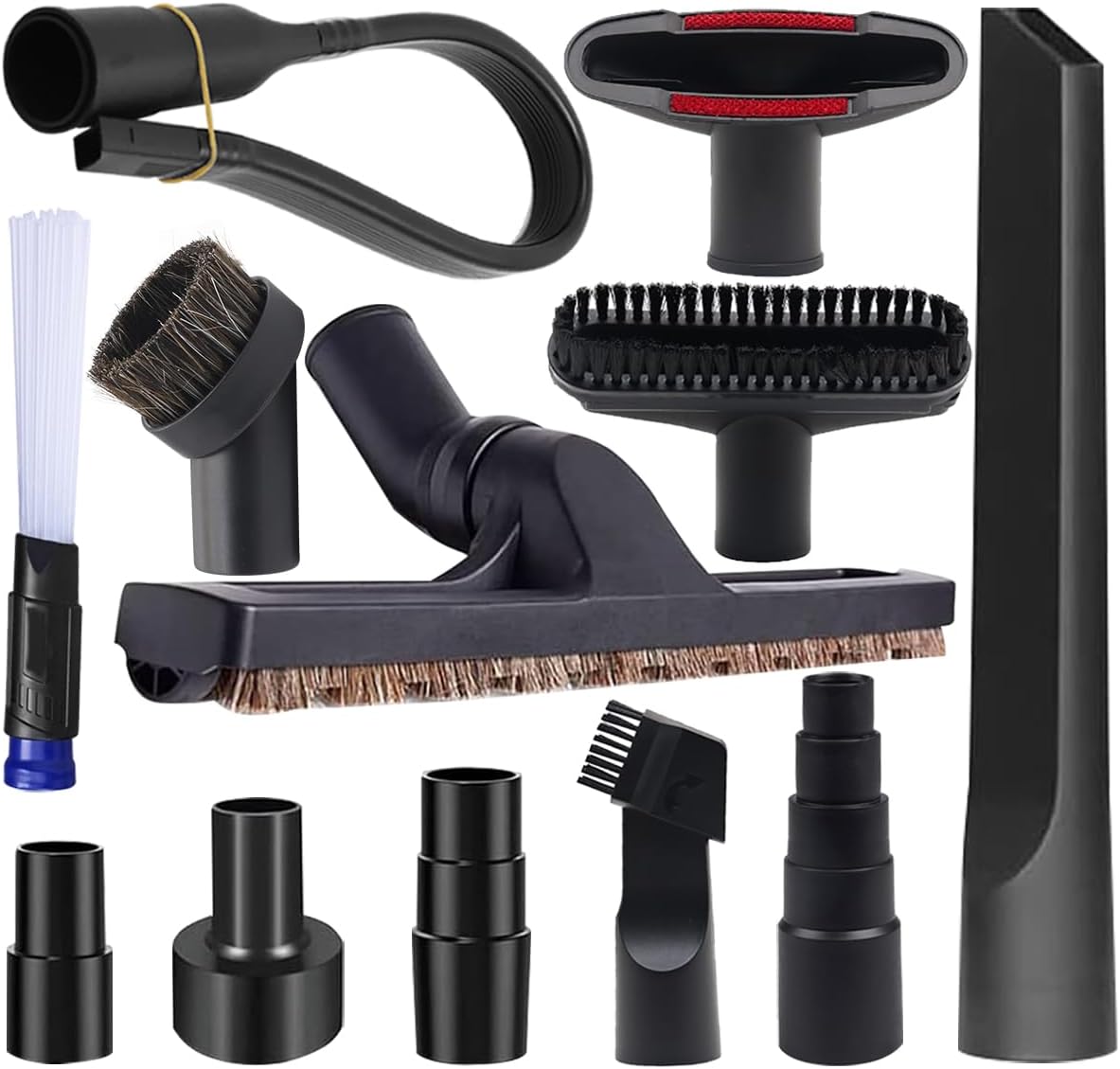 Amazon.com: 9 Pcs Universal Vacuum Attachments - Hose Adapters, Floor ...