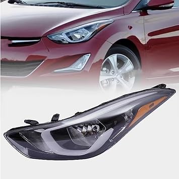 Amazon.com: Veloqua For Hyundai Elantra 2014 2015 2016 Left Driver Side Halogen Headlight ...