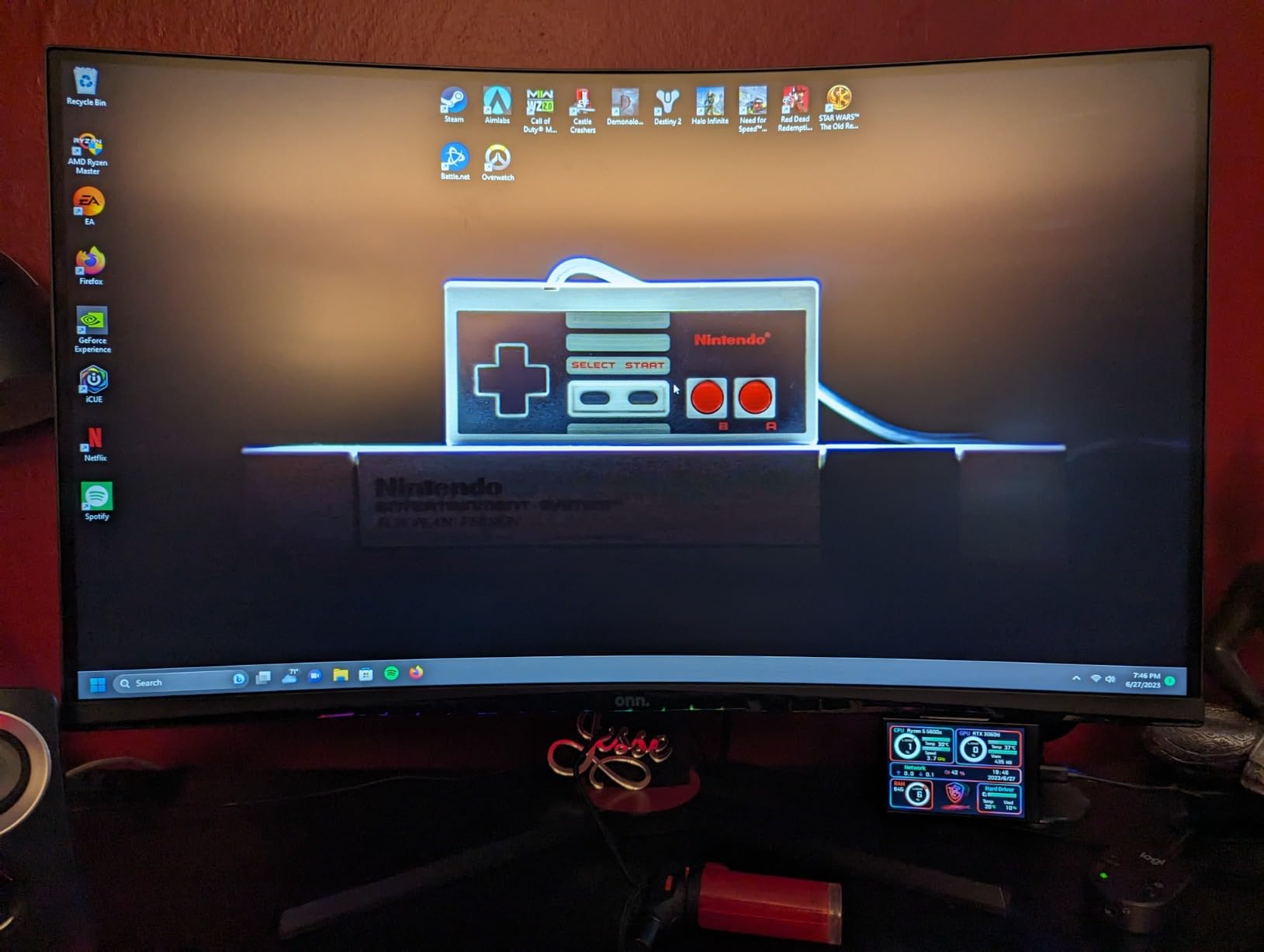 $9/mo - Finance WOWNOVA English Version Computer Temp Monitor, PC ...