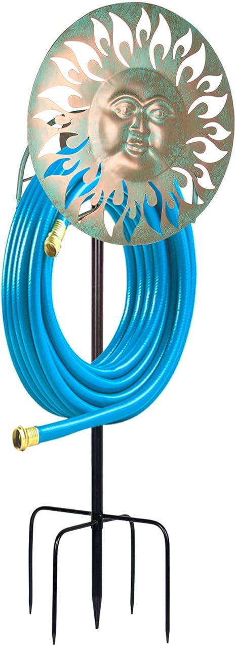 Amazon.com: dreamskip Garden Hose Holder Freestanding, Outdoor Water ...