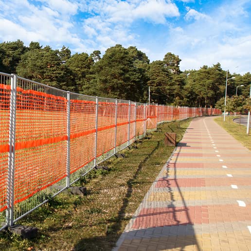 Snapklik.com : Plastic Safety Fence 4 Ft X 100 Ft Orange Temporary ...