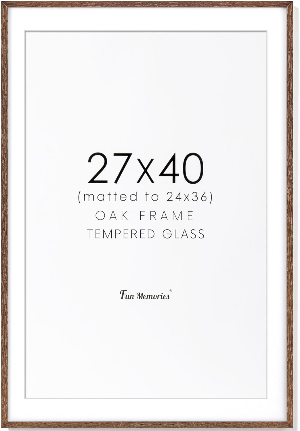 Amazon.com - 27x40 Picture Frame, Solid Oak Wood 27x40 Poster Frame for ...