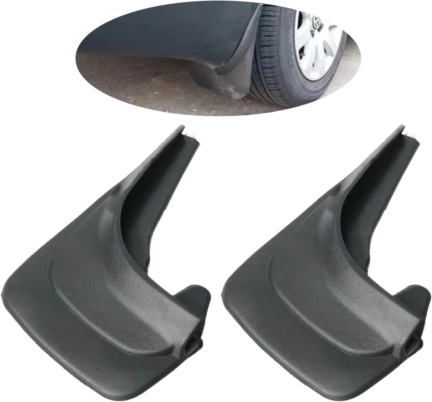 2 Pcs Mud Flaps Splash Guards Mudguards Mudflaps with Hardware Kits ...