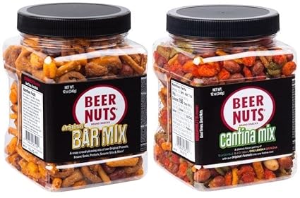 Amazon.com : Beer Nuts Snack Mix, Original Bar Mix and Cantina Mix, 12 ...