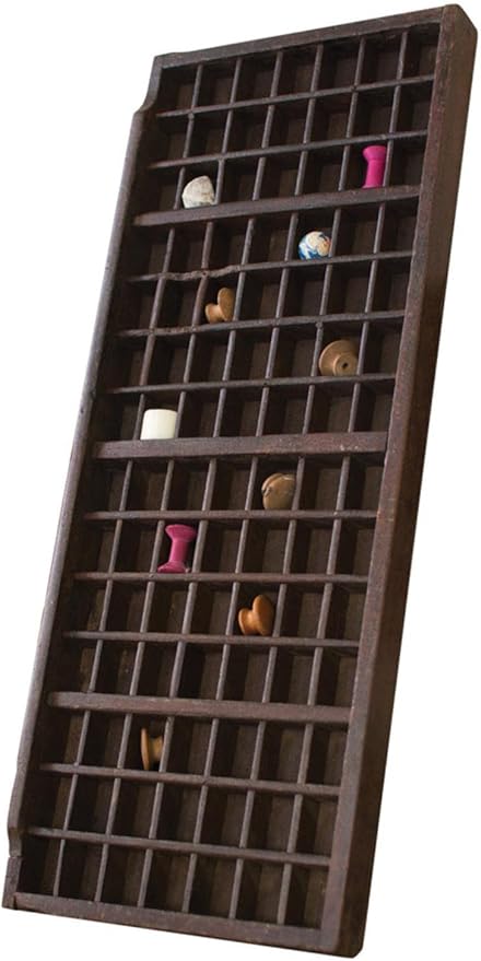 Amazon.com: Kalalou Wooden Printers Trays, One Size, Brown (NGN1005 ...