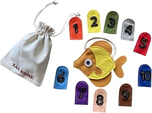 1,2,3,4,5 Once I Caught A Fish Alive! Number Counting Finger Puppet Set ...
