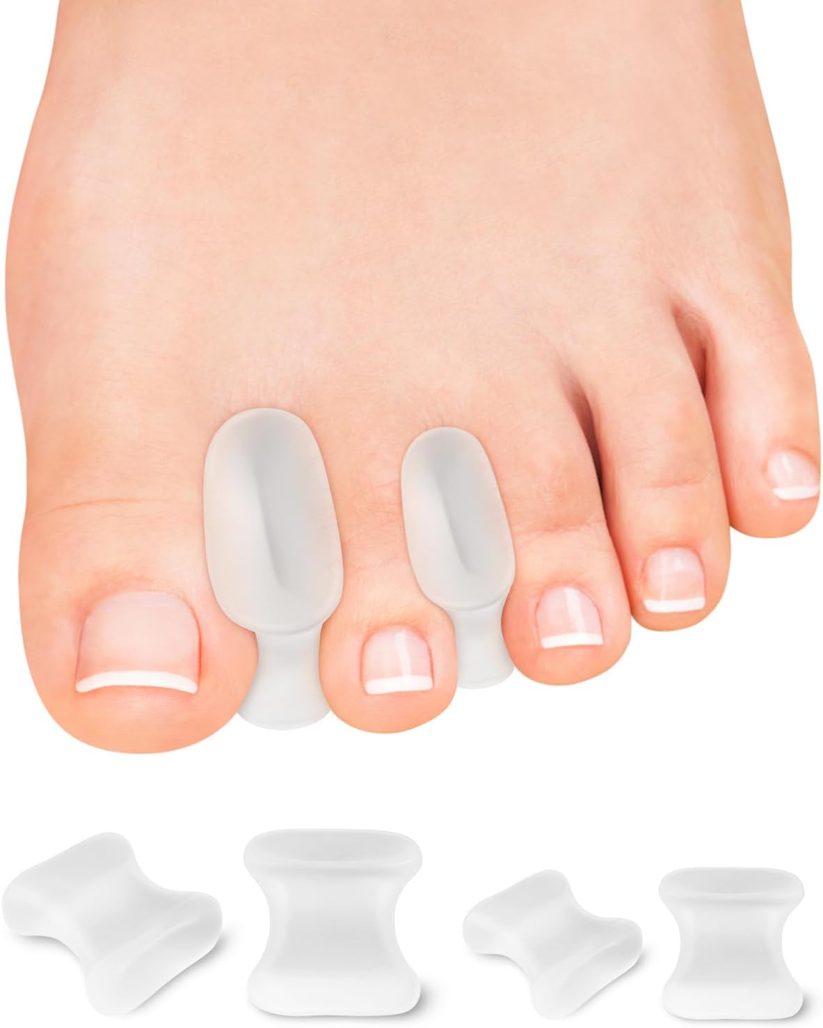 Amazon.com: PGRODE 12 Pack Gel Toe Separators, Bunion Toe Spacers with ...