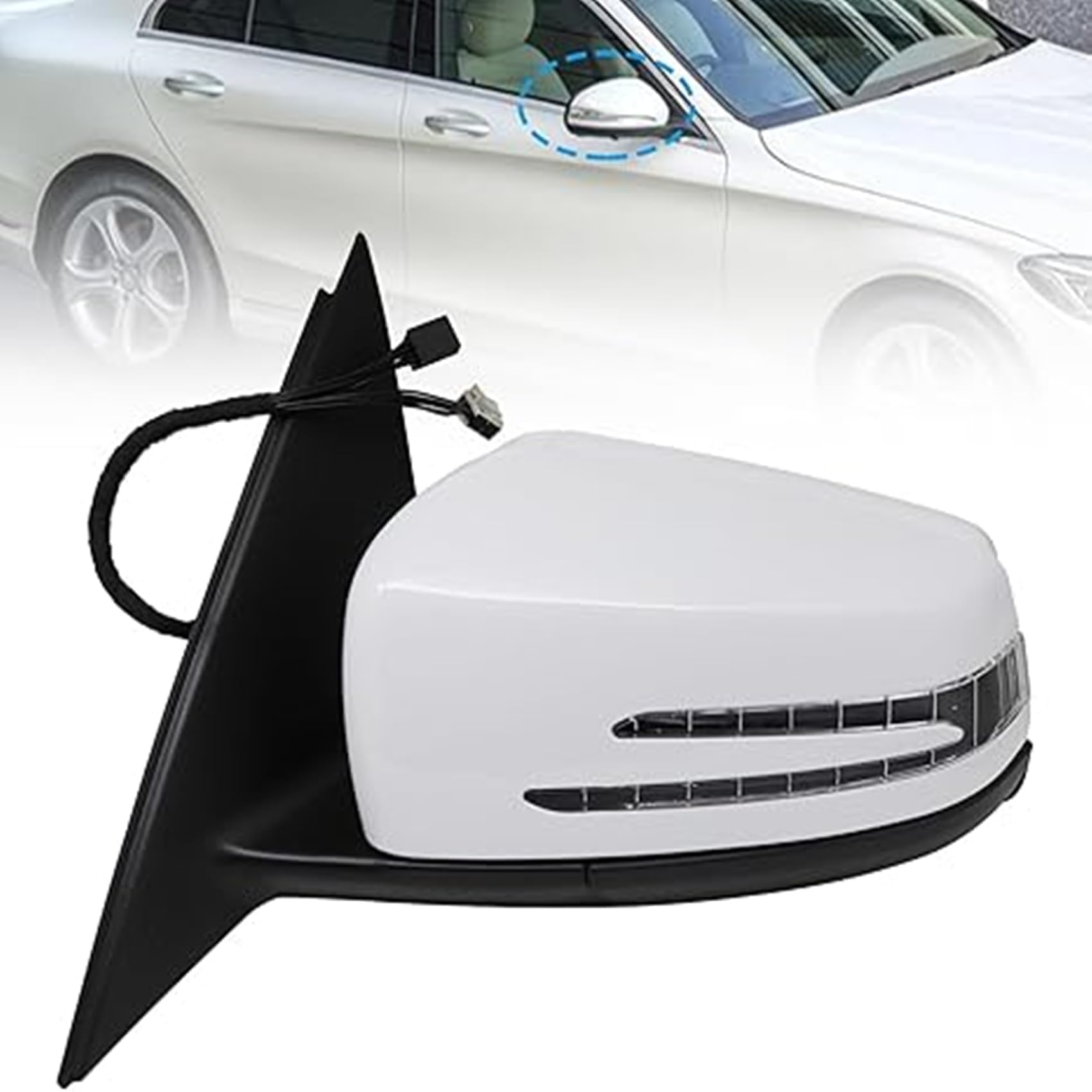 Amazon.com: Priprilod Right Passenger Side Mirror White Compatible With ...