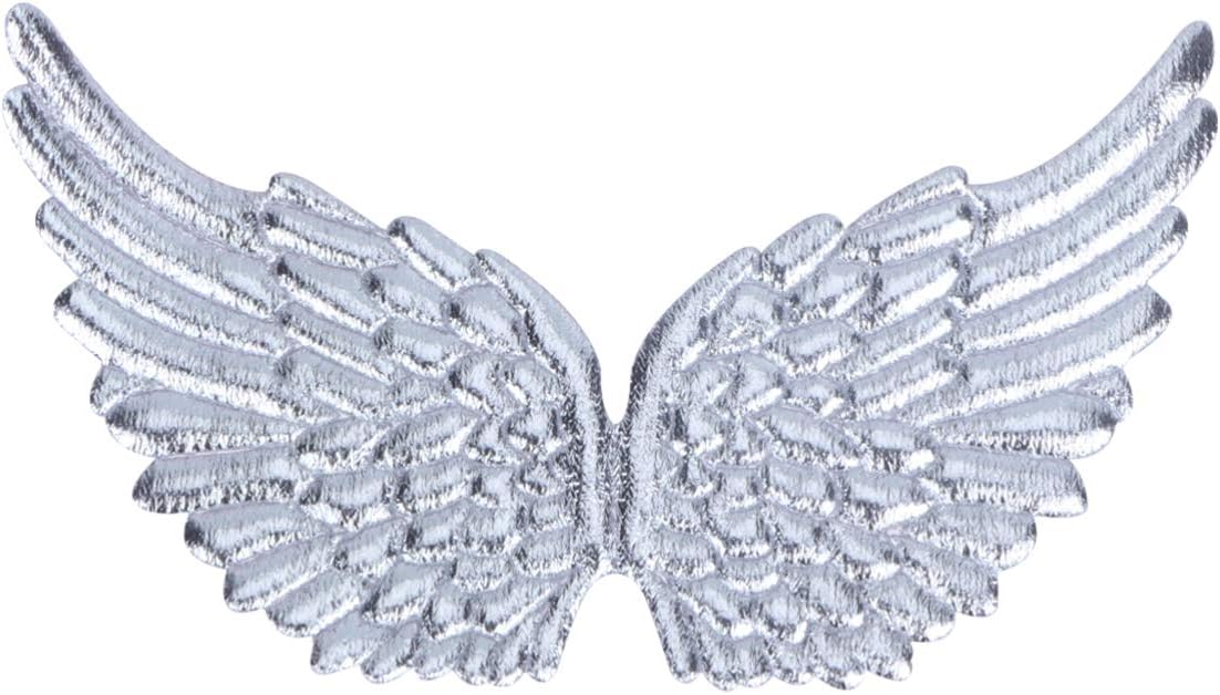 Amazon.com: Kisangel 12PCS Silver Angel Wings Mini Wings for Ornaments ...
