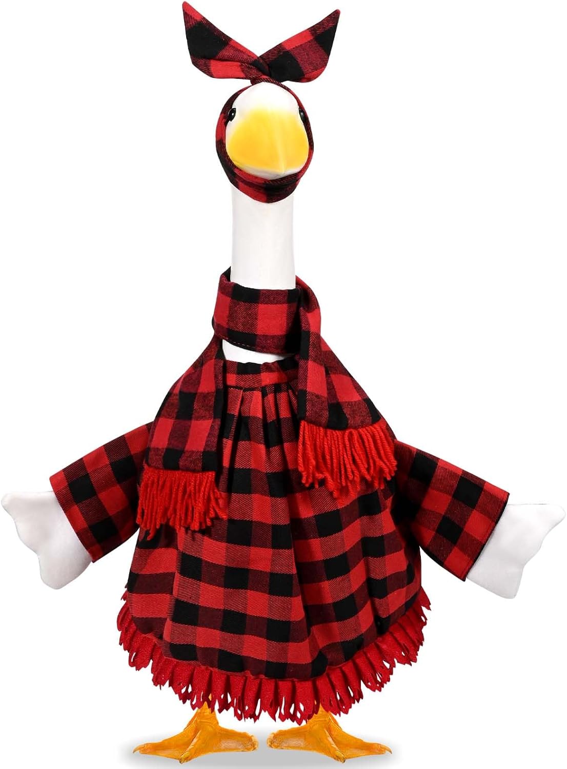 Amazon.com : JcHrmers Christmas Goose Outfit Red and Black Buffalo ...
