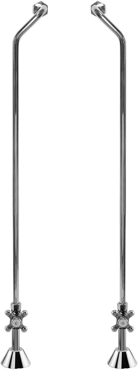 Signature Hardware 139887 Freestanding Offset Tub Supply Lines with ...