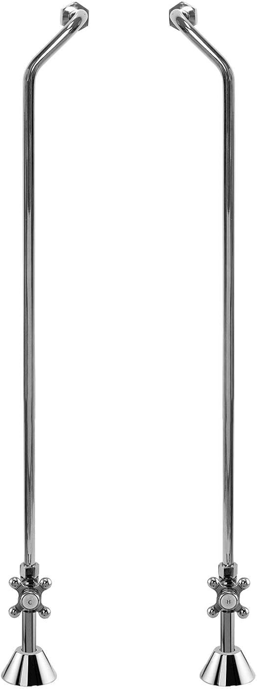 Signature Hardware 139887 Freestanding Offset Tub Supply Lines with ...