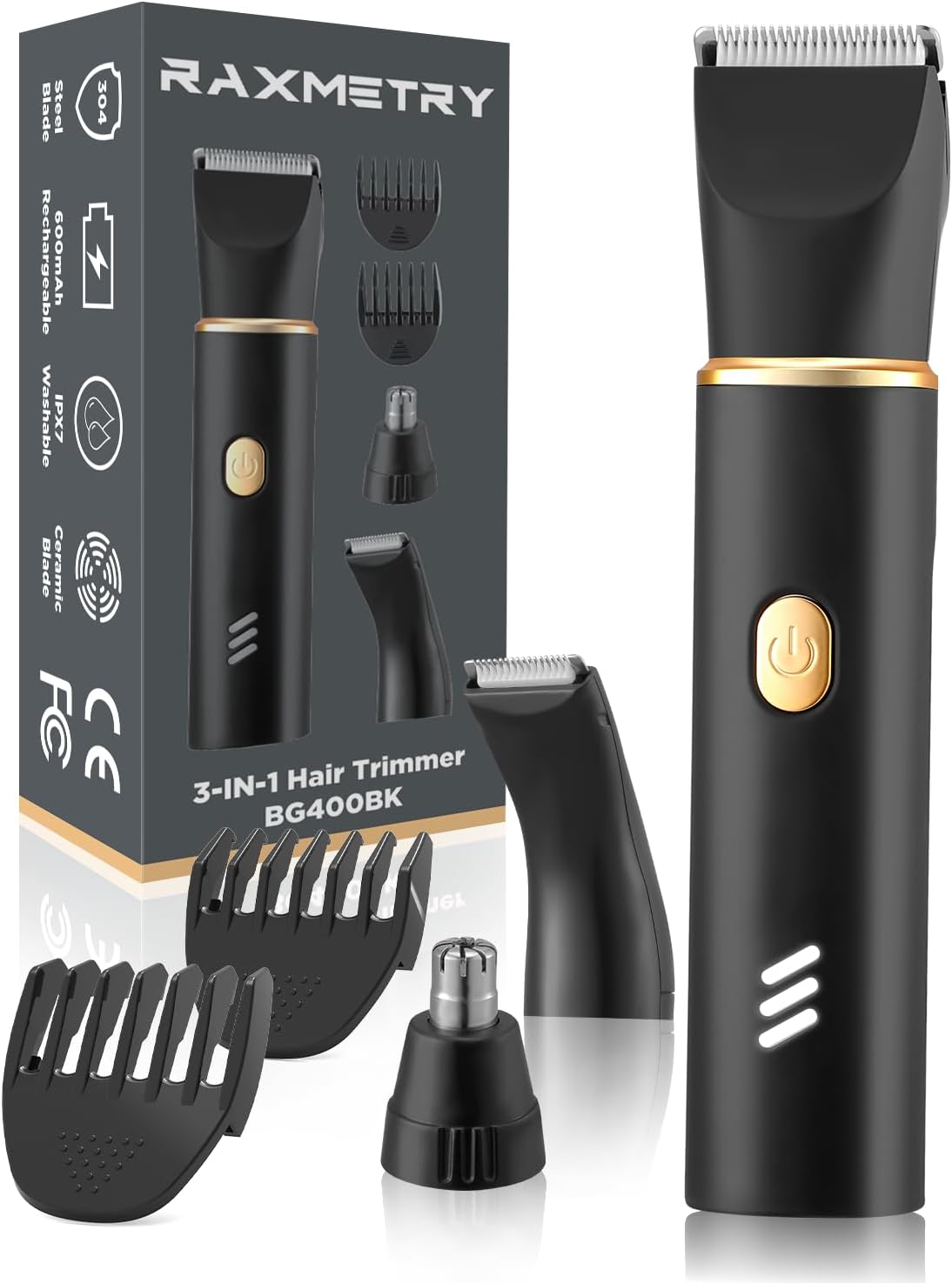 Amazon.com: Body Hair Trimmer for Men- Manscape 3 in 1 Pubic Hair ...