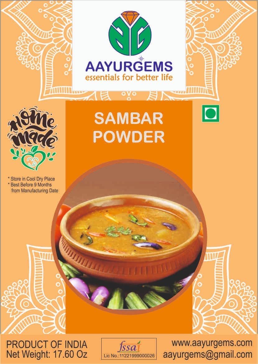 Amazon.com: Authetic Instant Sambar Powder 500 gms / 17.637 Ounce ...